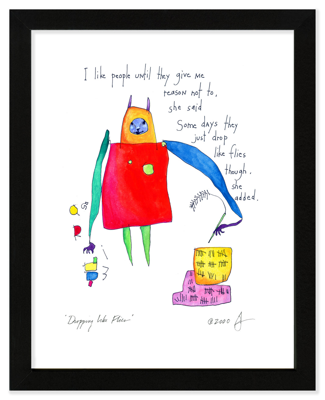 Dropping Like Flies Art Print