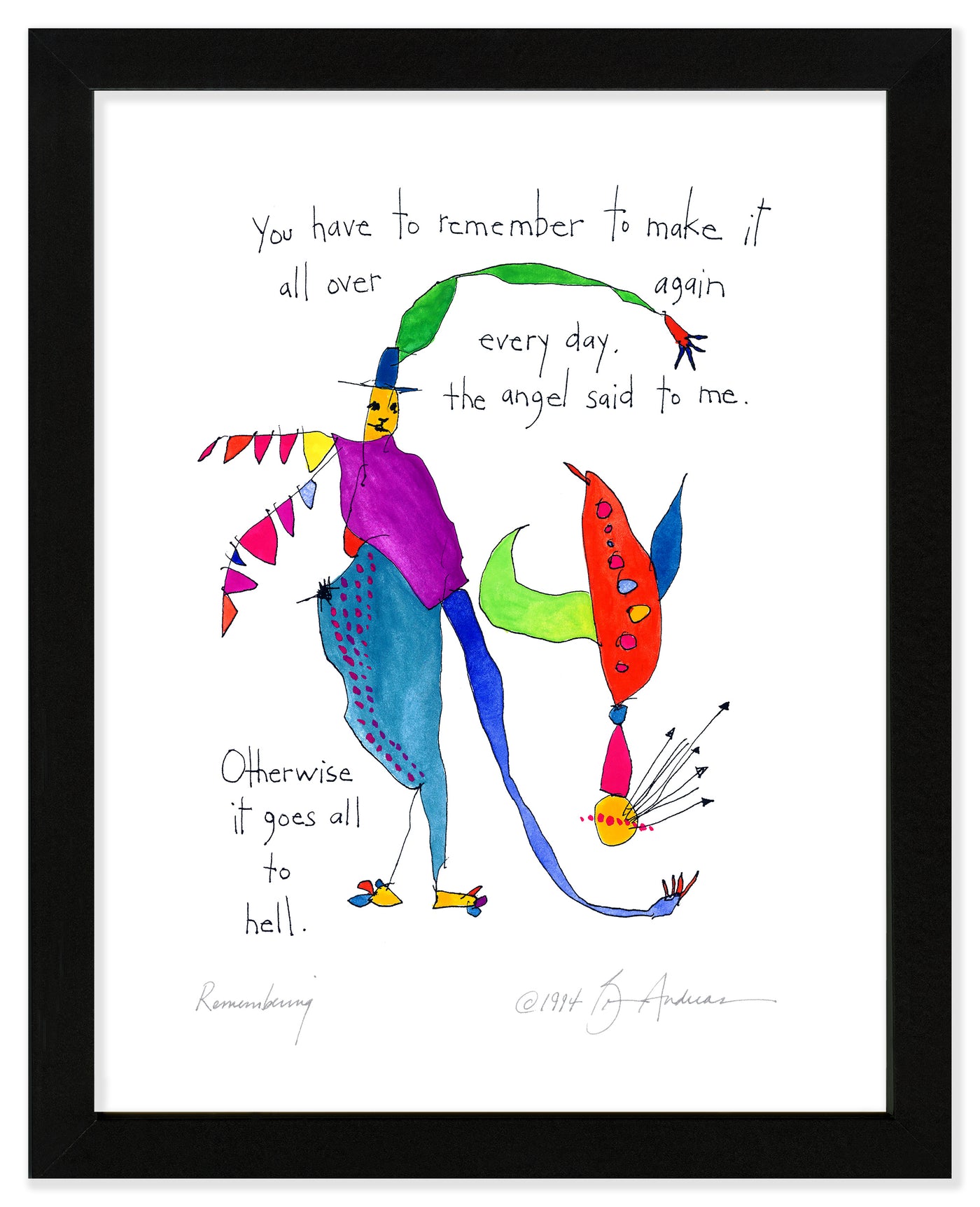 Remembering Art Print