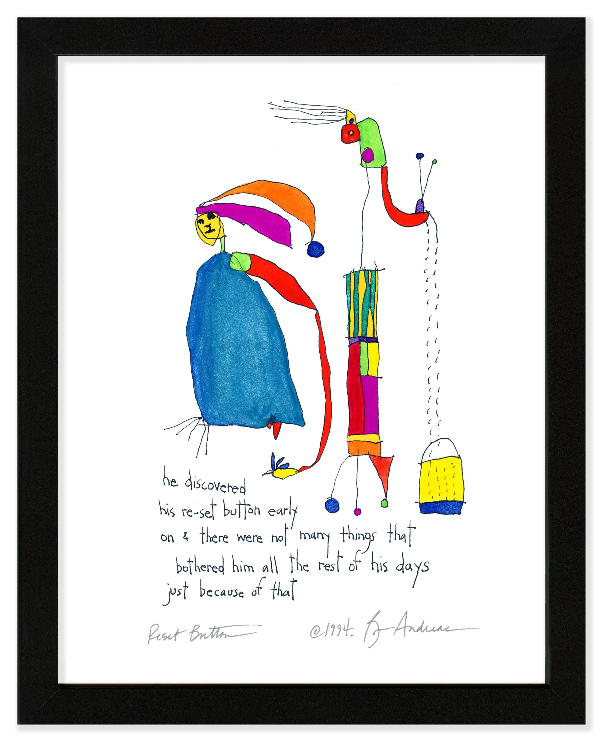 Reset Button Art Print