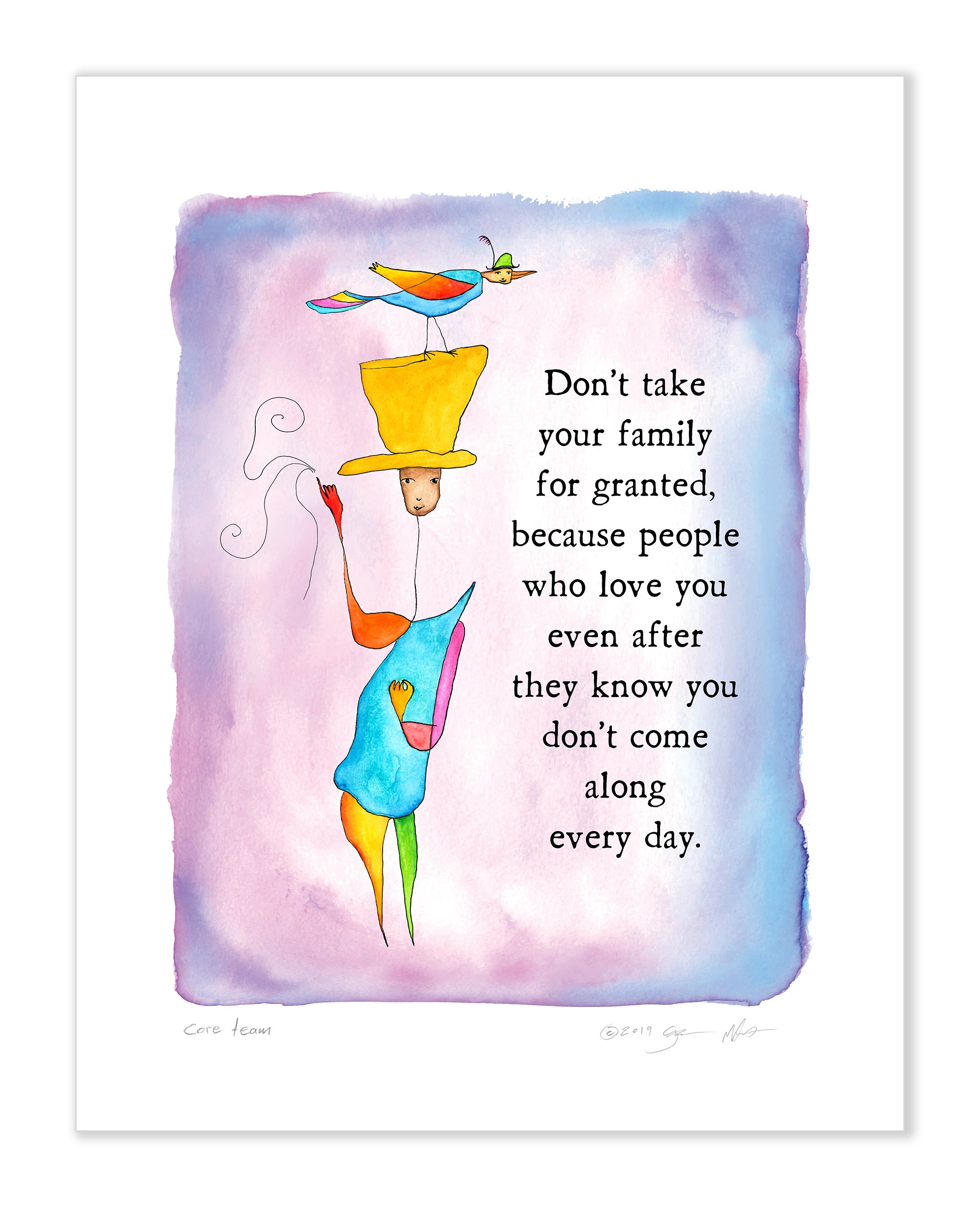 Core Team Color Wash Print