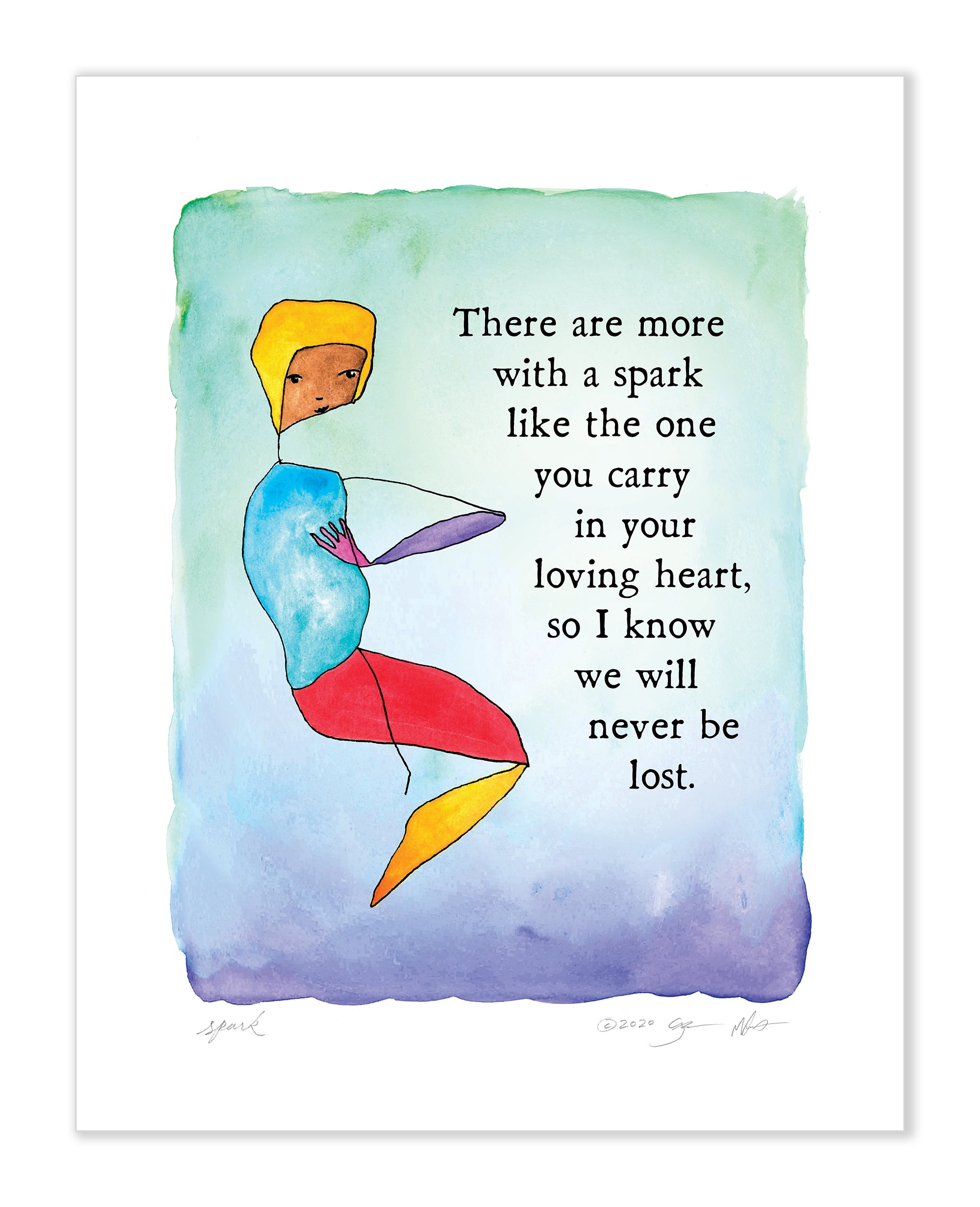 Spark Color Wash Print