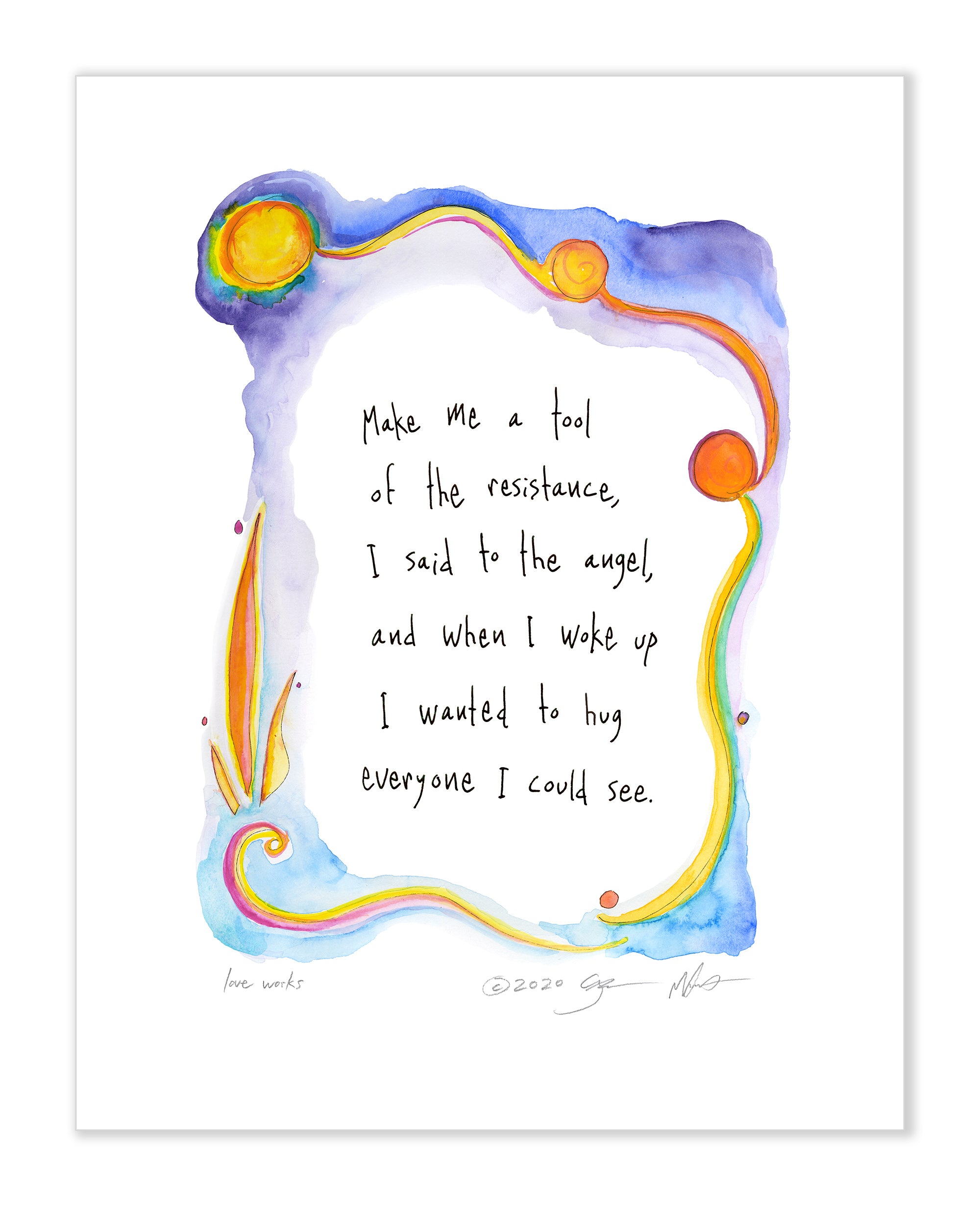 Love Works Art Print
