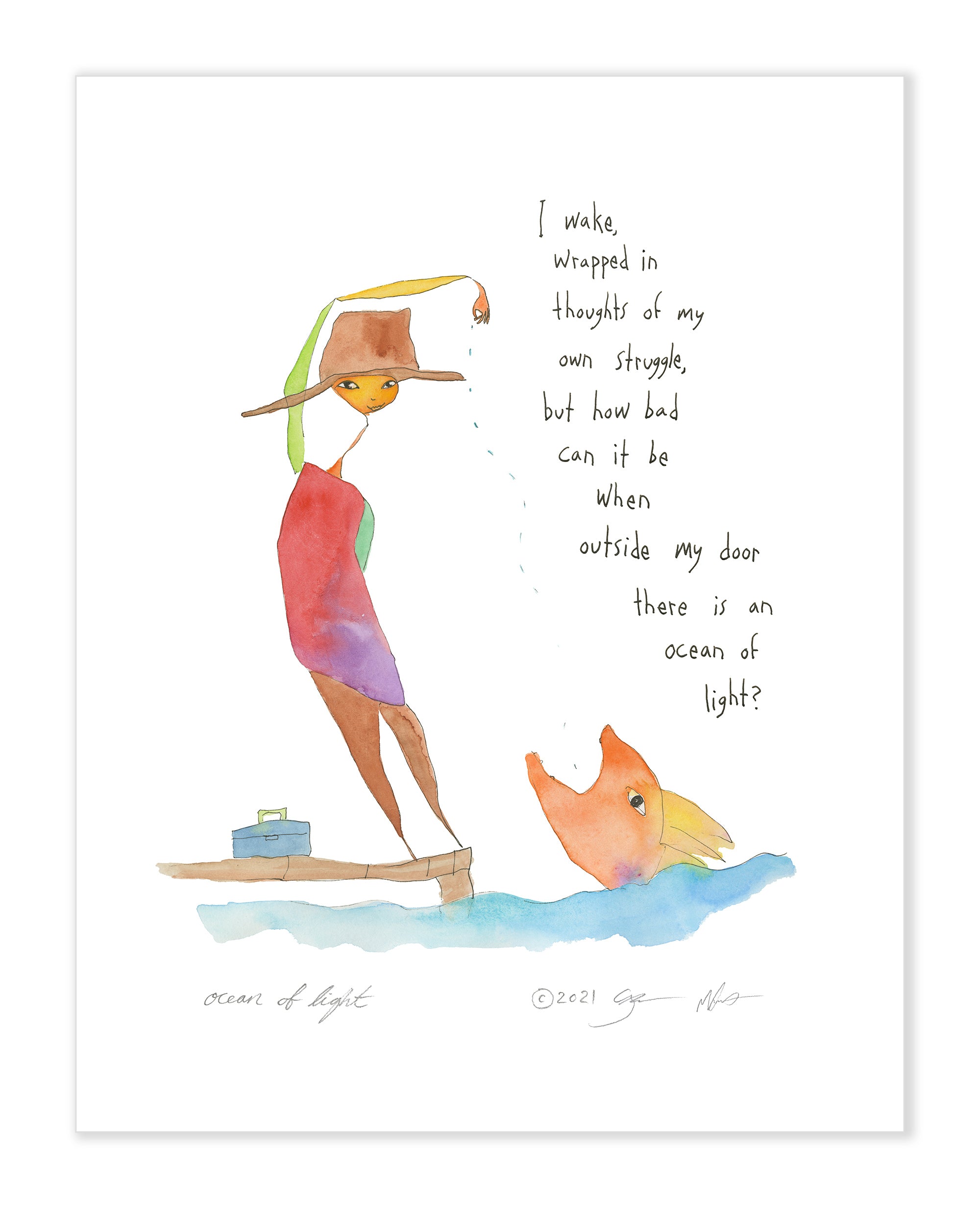 Ocean of Light Art Print