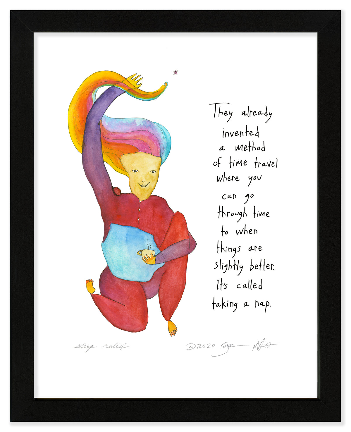 Sleep Relief Art Print