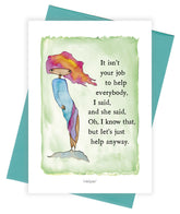 Helper Greeting Card