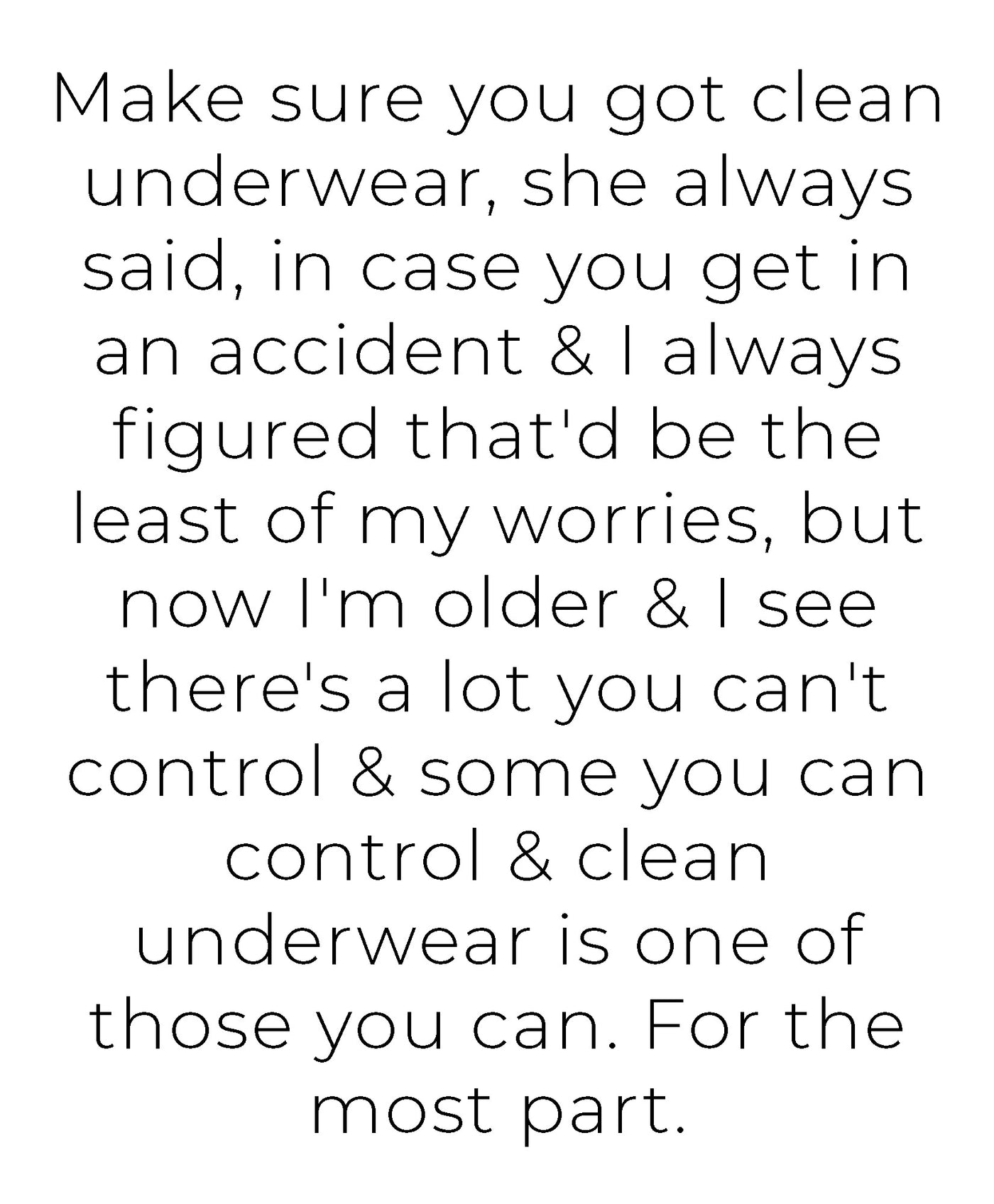 Clean Underwear Art Print