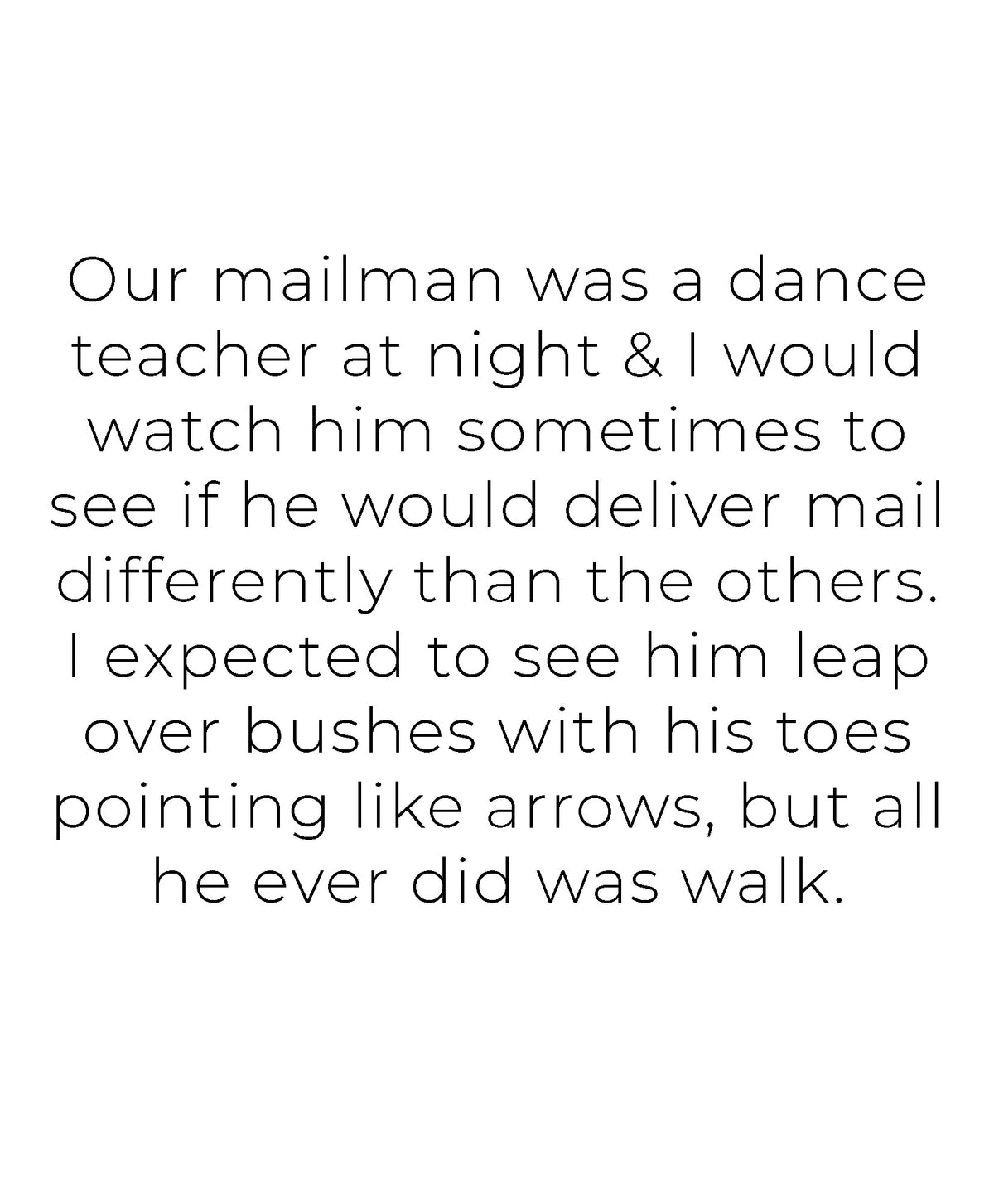 Dancing Mailman Art Print