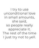 Unconditional Love Art Print