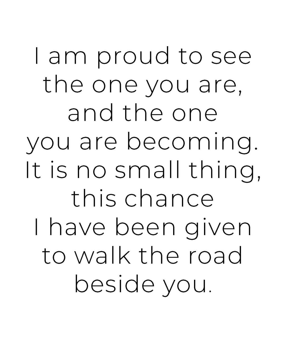 Walking Together Greeting Card